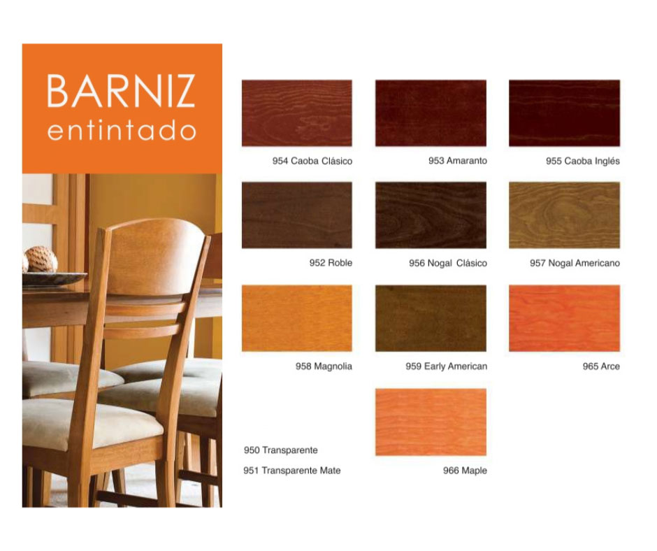 Barniz Entintado - Pinturas Acuario Toluca